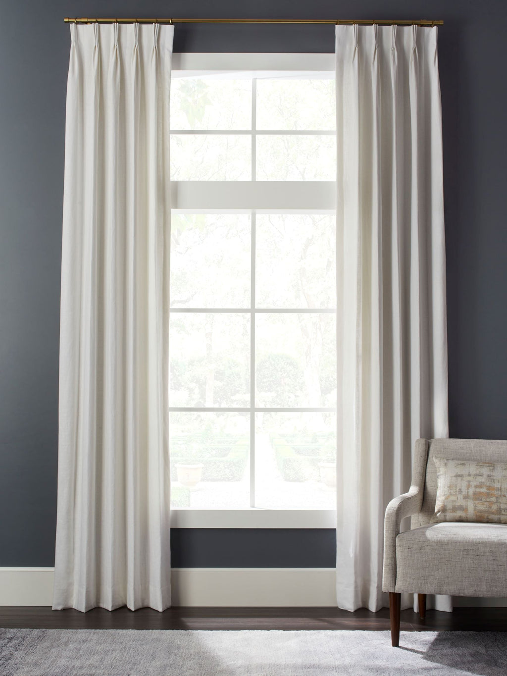 Quick Ship Panel, French Pleat, Rosemary Linen, Double Width – The ...